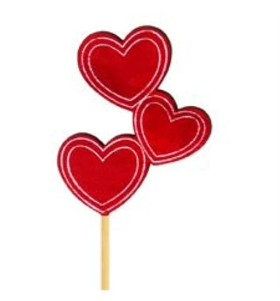 Pick hart trio hout 6cm